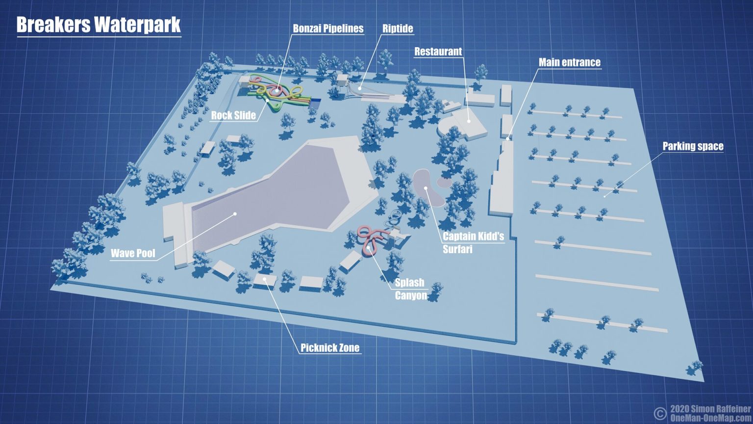 Breakers Waterpark | One Man, One Map